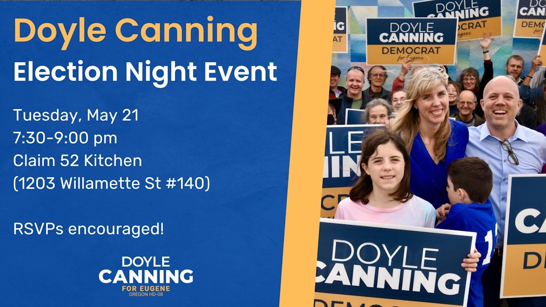 Doyle Canning Election Night Event · Mobilize